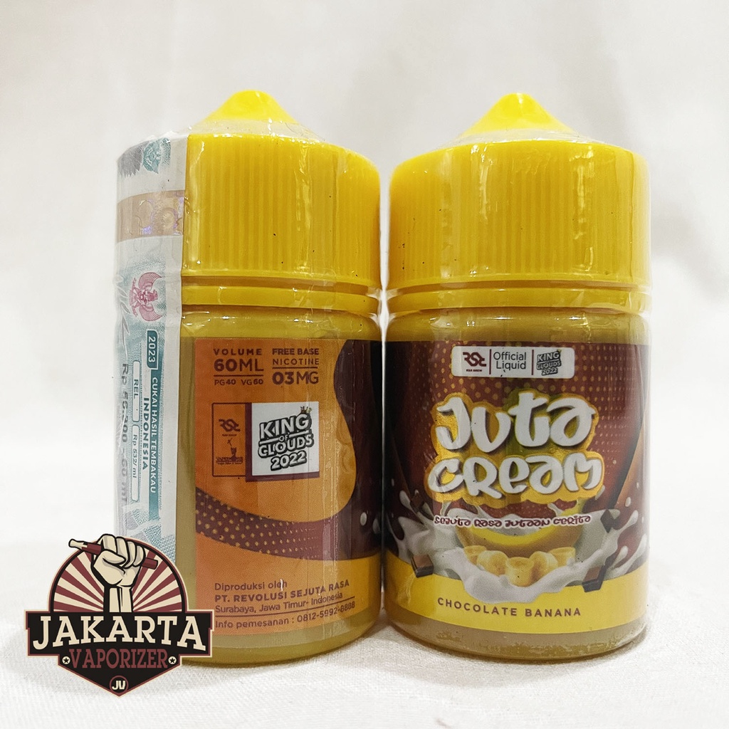 Jual JUTA CREAM V2 CHOCOLATE BANANA 60ML 3MG 7MG BY RSR BREW | Shopee ...