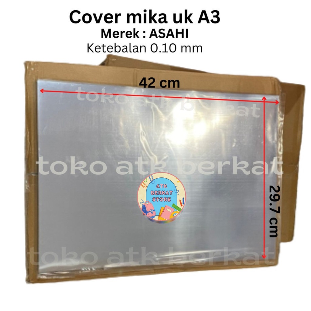 Jual [100 pcs] Cover mika plastik jilid 0.10 mm ukuran A3 | Shopee Indonesia