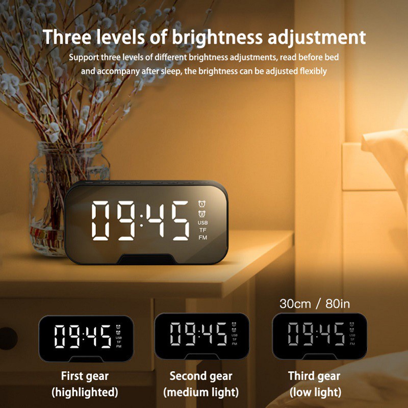 Jual Speaker Jam Bluetooth Portable Q5 Wireless Bass Mini Stereo ...