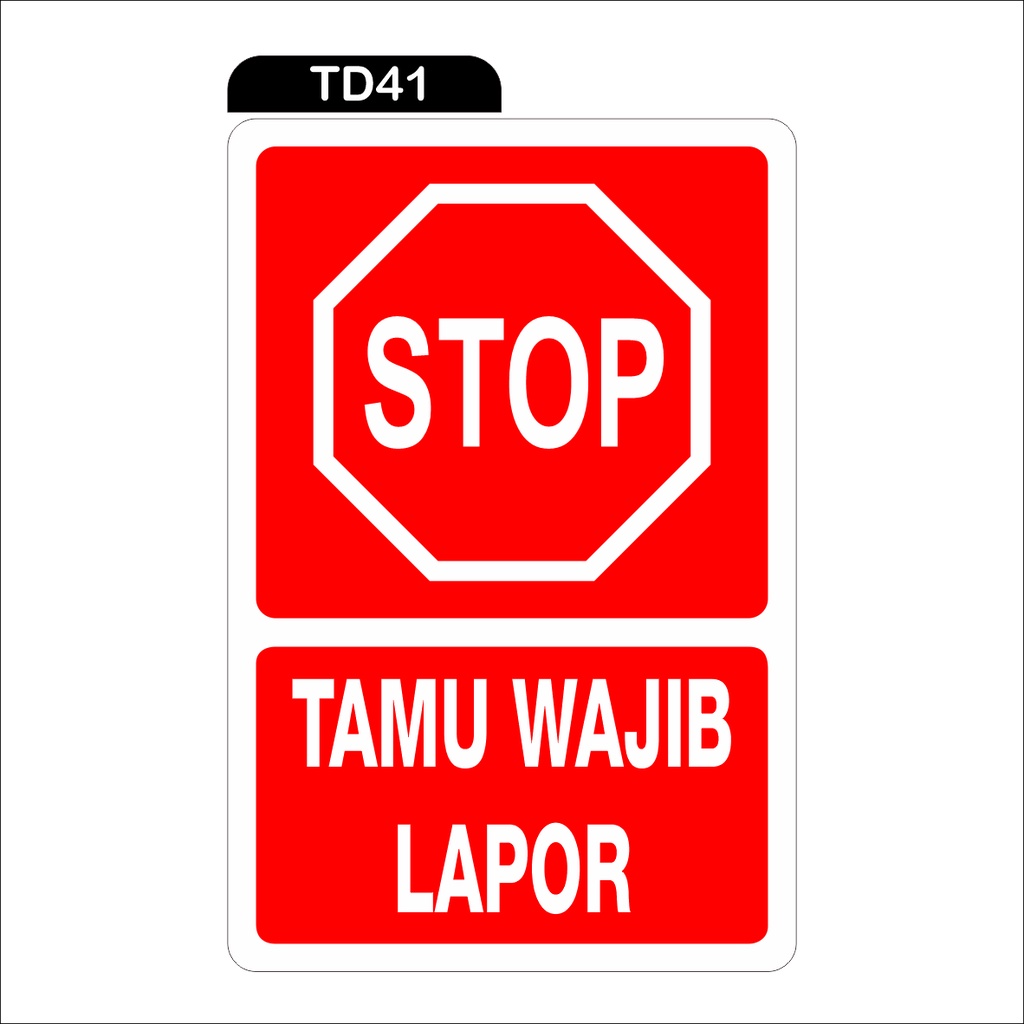 Jual RAMBU STOP 40x60 CM | Shopee Indonesia