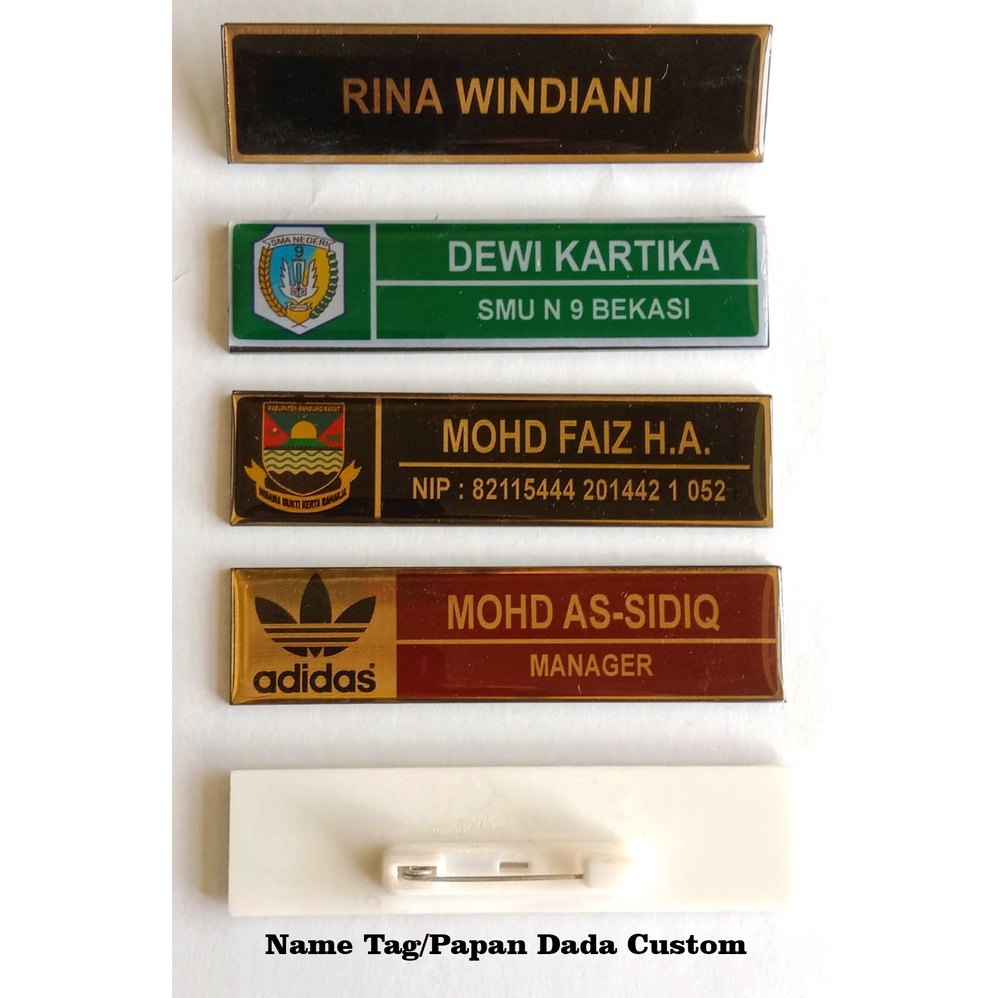 Jual NAME TAG NAMETAG NAMA DADA AKRILIK CUSTOM | Shopee Indonesia