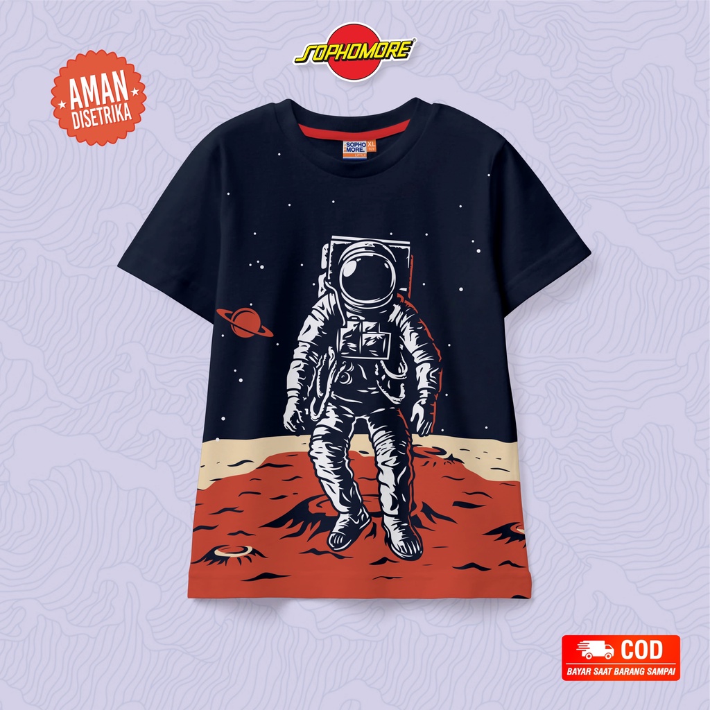 Jual Kaos Anak Astronot In Mars 1 - 10 Tahun Atasan Baju Anak Sophomore ...