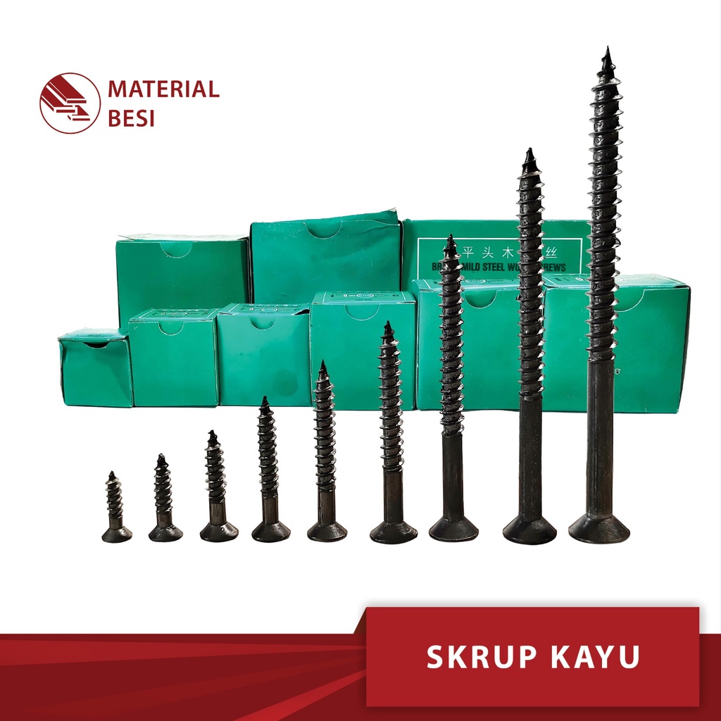 Jual Skrup Baut Kayu Drywall Lemari CHW Wood Screw Ukuran Lengkap ...