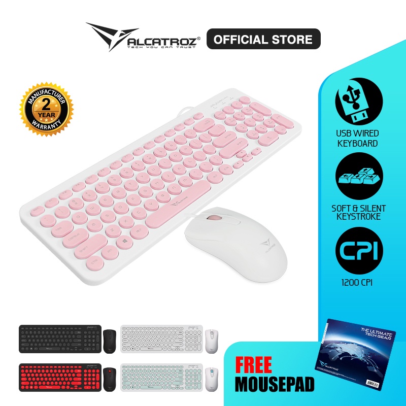 Jual Keyboard Mouse Combo Alcatroz Wired JellyBean U2000 [ 2 Tahun ...