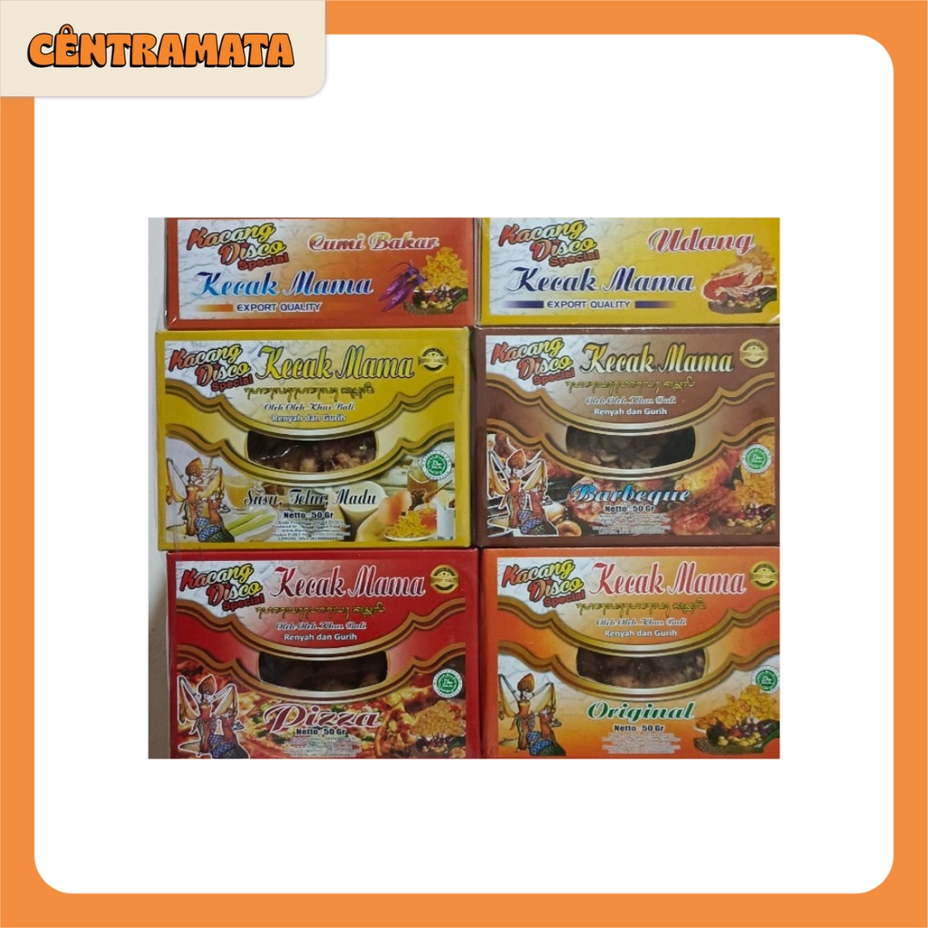 Jual Kacang Disco Kecak Mama Paket isi 10 @50gram | Shopee Indonesia