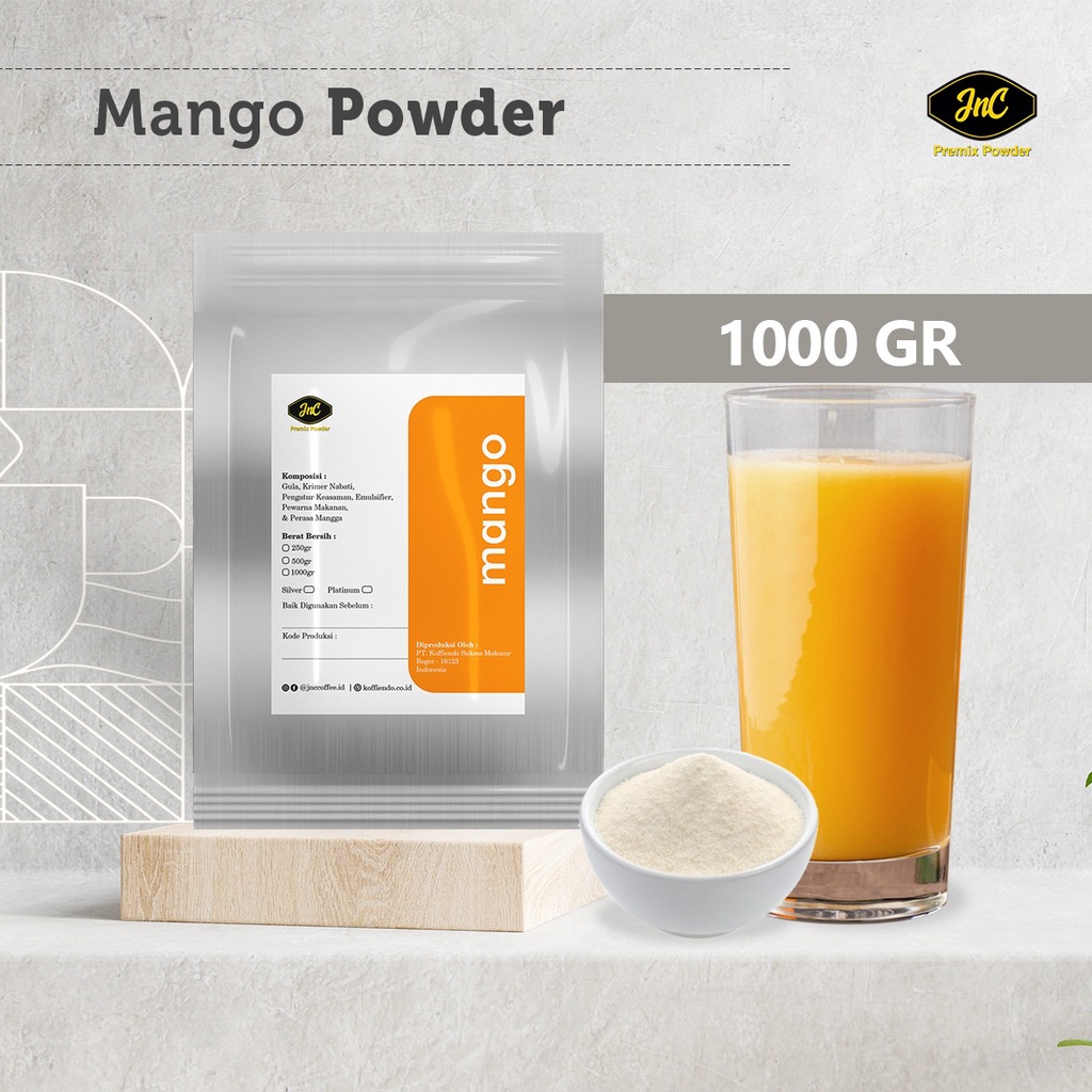 Jual JnC Mango Silver Powder 1KG I Bubuk minuman Mangga | Shopee Indonesia