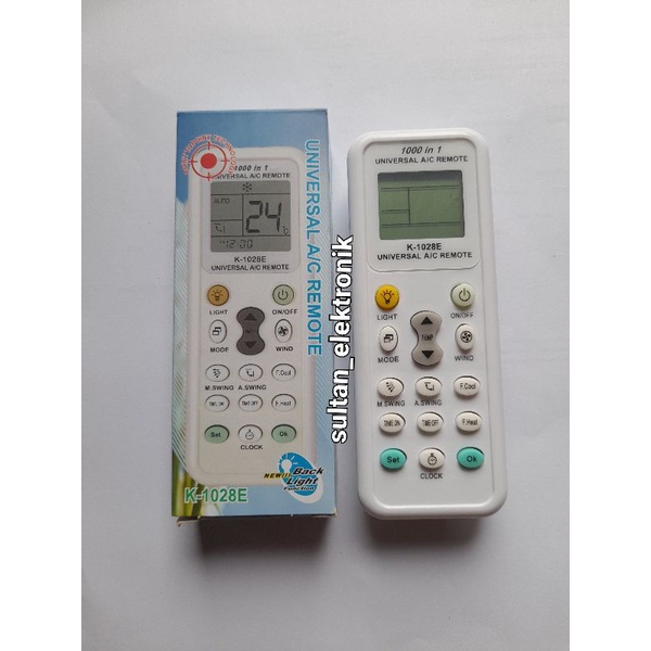 Jual REMOT/REMOTE AC UNIVERSAL MULTI K1028e SERBA GUNA | Shopee Indonesia
