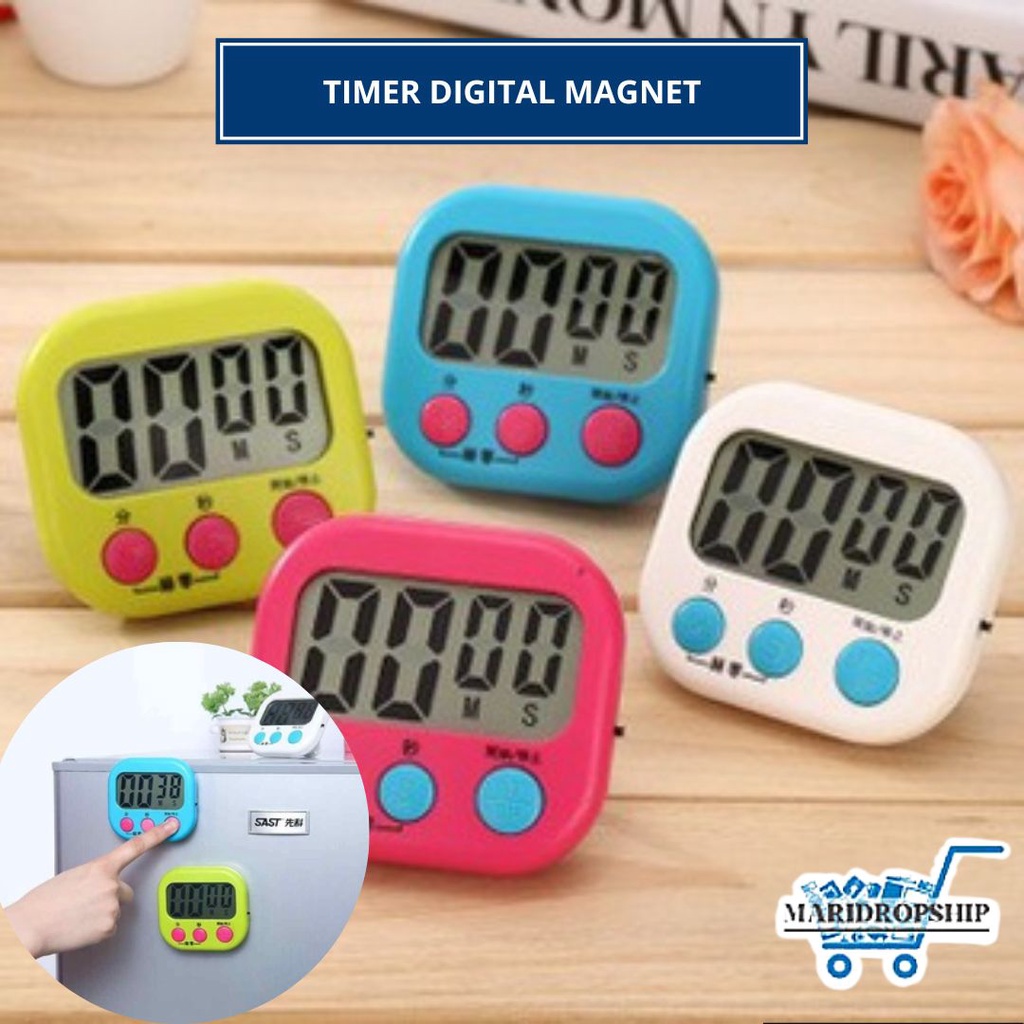 Jual Digital Kitchen Timer Masak Magnet JAM ALARM STOPWATCH Dapur Masak ...