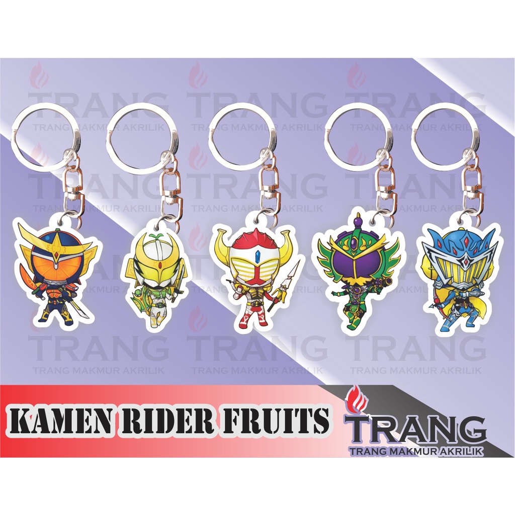 Jual Gantungan Kunci Akrilik Kamen Rider Gaim/Keychain Acrylic Kamen ...