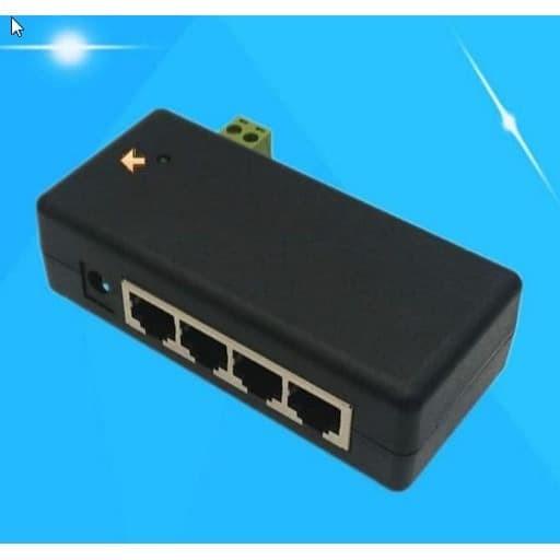 Jual PASSIVE 4 PORT POE INJECTOR / PASIF POE IP CCTV CAMERA VOIP ROUTER ...