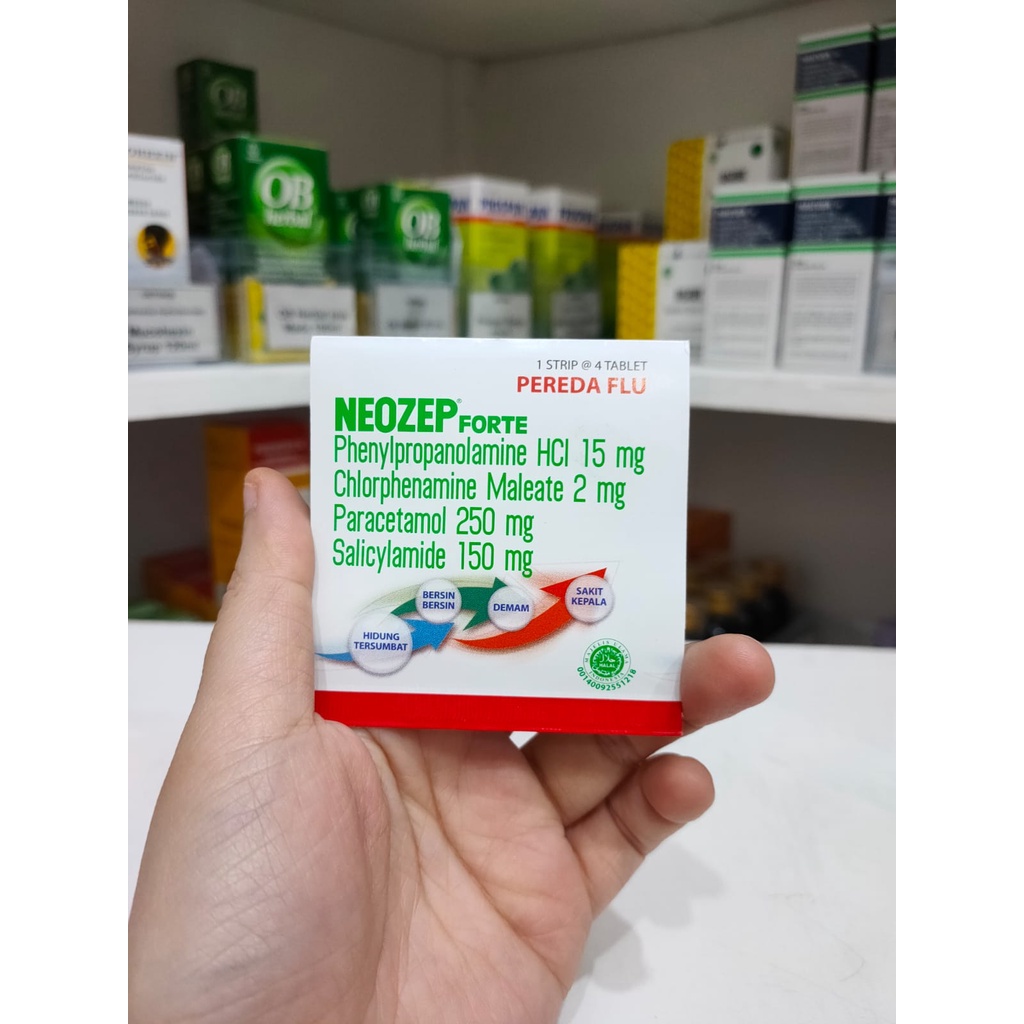 Jual Neozep Forte Strip Isi 4 Tablet Obat Original | Shopee Indonesia