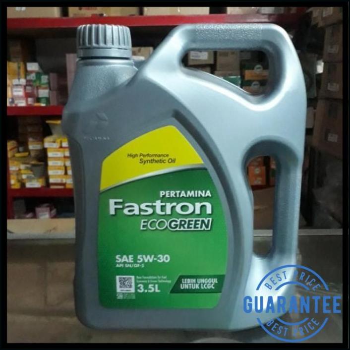 Jual Oli Pertamina Fastron Eco Green SAE 5w 30 API SN LCGC isi 3 5 ...