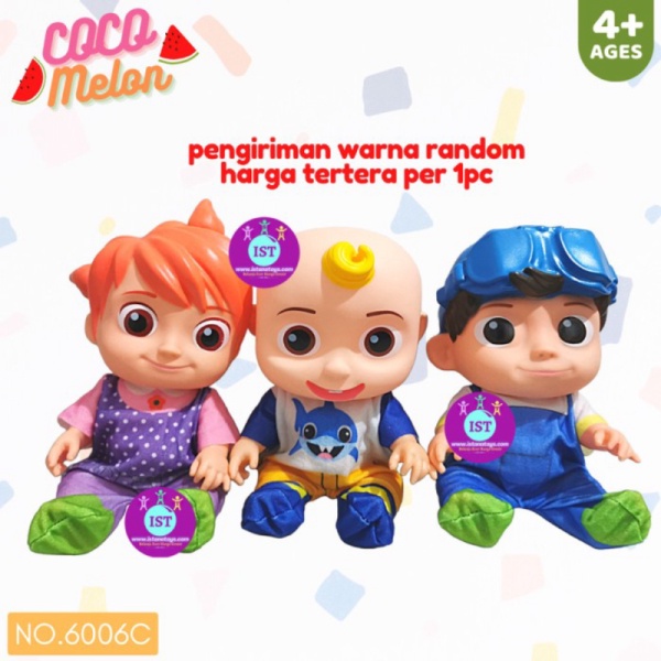 Jual Jual Mainan Anak Boneka Cocomelon Coco Melon Bunyi Suara Gemes ...