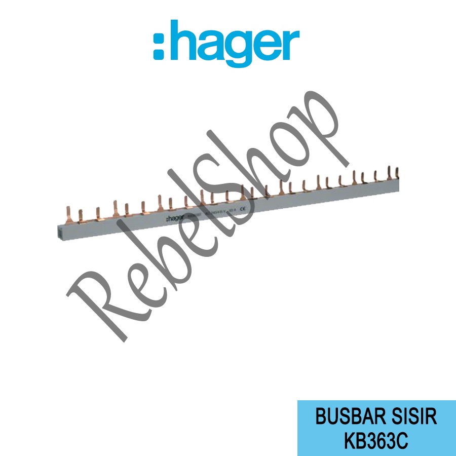 Jual Hager KB363C Busbar Rel Sisir MCB 3 Phase 24 Mata Insulated ...