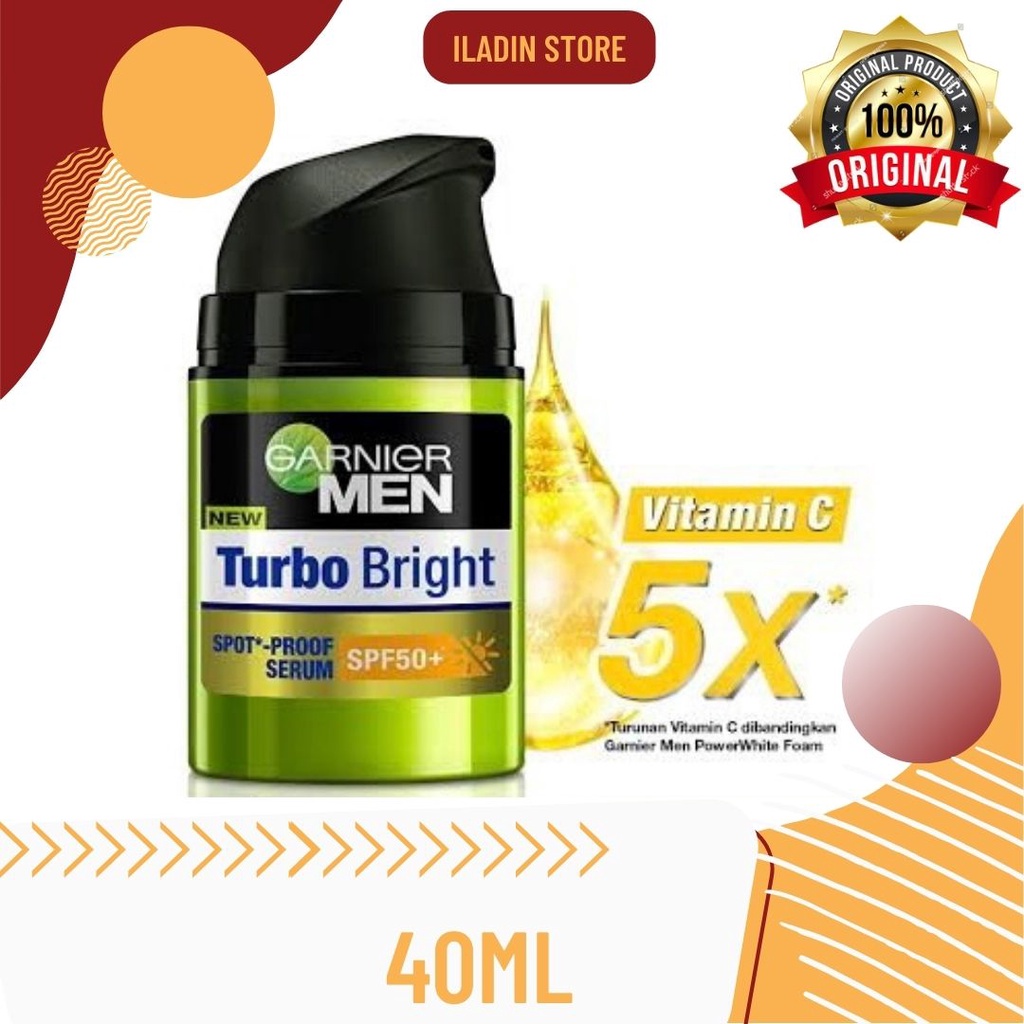 Jual Garnier Men Turbo Bright Proof Serum SPF 50+ 40 ml | Shopee Indonesia