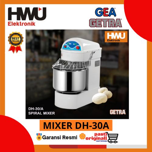 Jual GETRA Mixer DH30A / Pengaduk Adonan Roti Spiral 30 Ltr / SPIRAL MIXER DH-30A | Shopee Indonesia