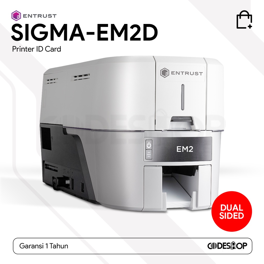 Jual PRINTER CETAK KARTU ID CARD PVC ENTRUST EM2 D DUAL SIDED / 2 SISI ...