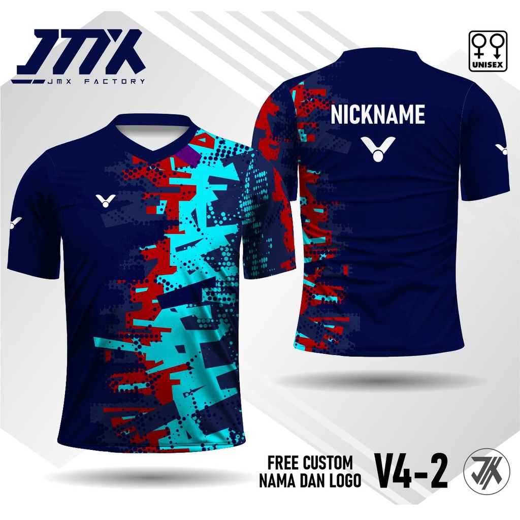 Jual jersey badminton kaos bulu tangkis free custom | Shopee Indonesia