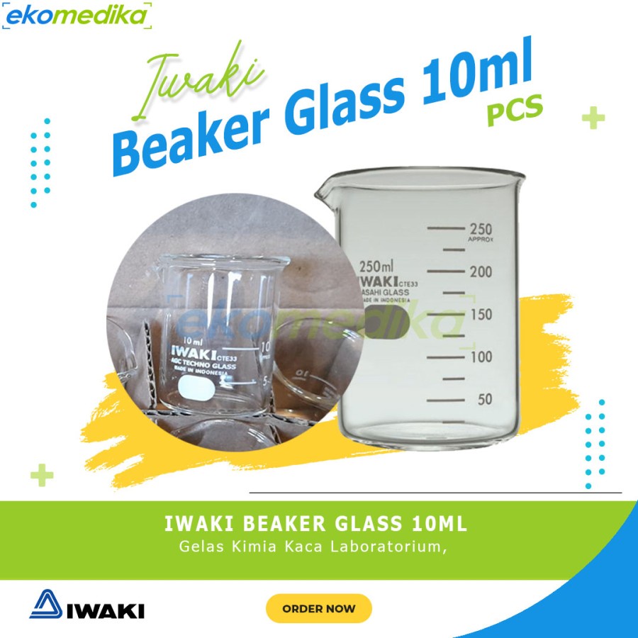 Jual Beaker Glass 10ml 20ml 30ml 50ml Iwaki Gelas Kimia Kaca 50 ml Low Form IWAKI | Shopee Indonesia