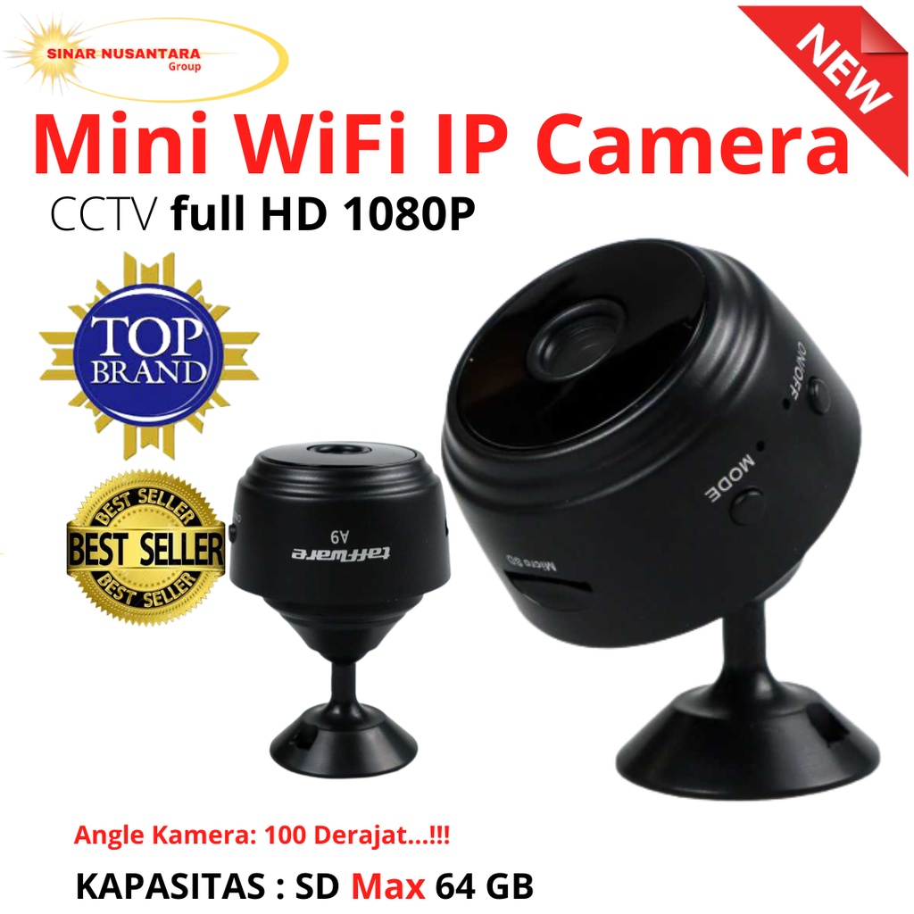 Jual SN Mini WiFi IP Camera CCTV 1080P - A9 CCTV ini hadir dengan ...