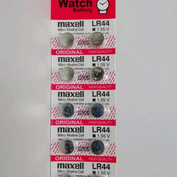 Jual Baterai Batrai Battery Kancing LR44 MAXEL | Shopee Indonesia