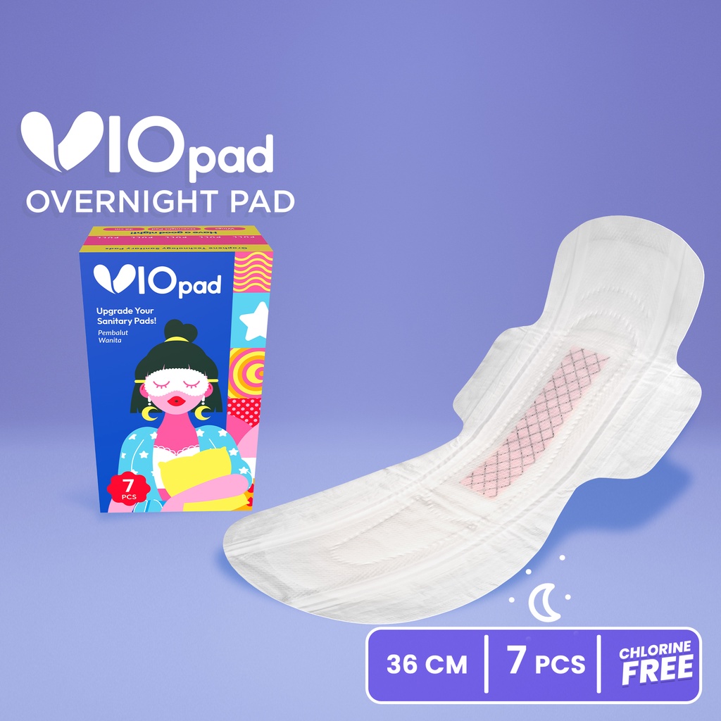 Jual VIOPAD Overnight Pad 36 cm | 7 pads - Pembalut Premium Ultra Slim ...