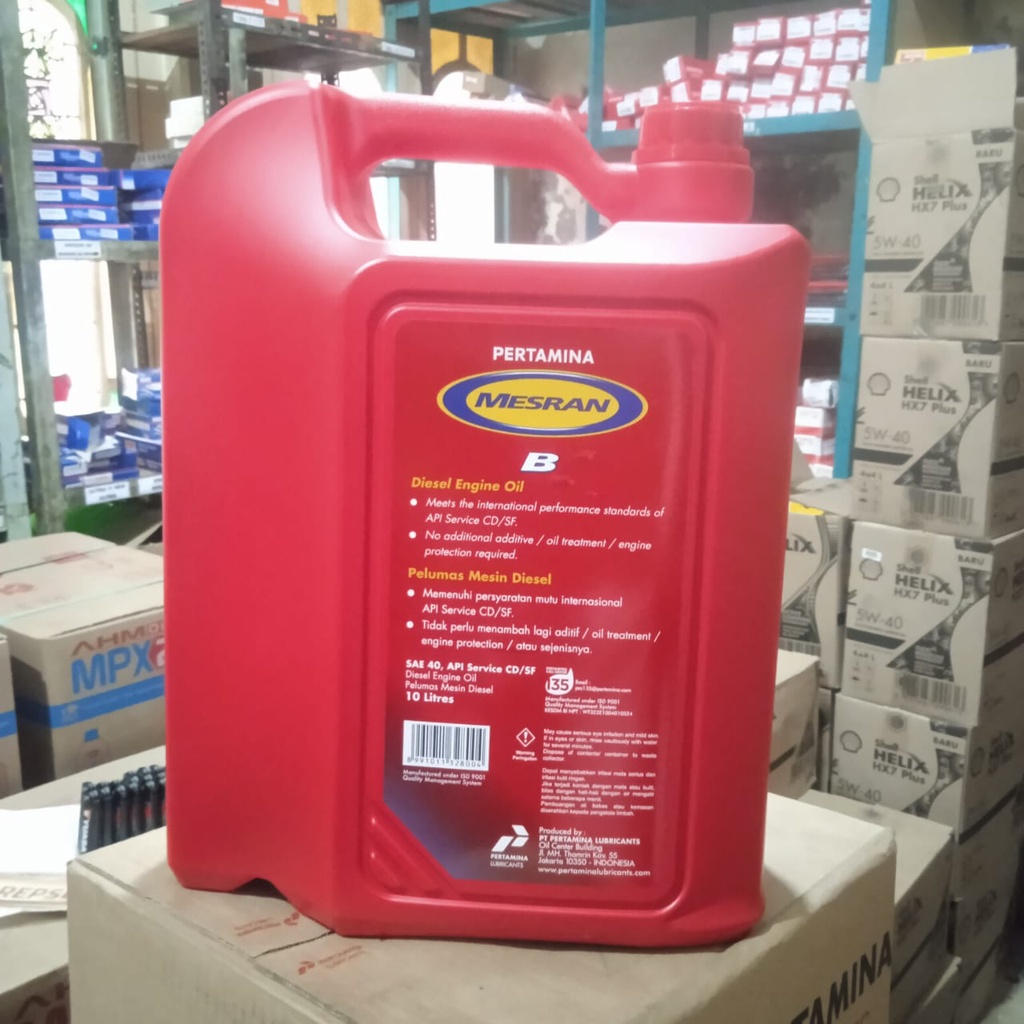 Jual OLI PERTAMINA MESRAN B40 10L | Shopee Indonesia
