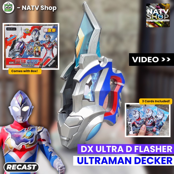 Jual Best Seller Dx Ultraman Decker D-Flasher - Sound Original - Recast Spark Changer | Shopee ...