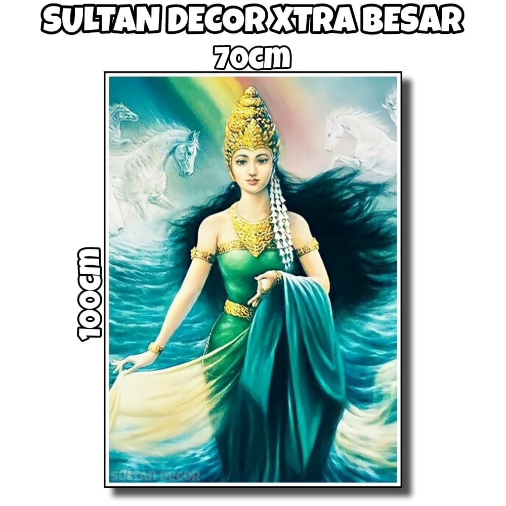 Jual LUKISAN POSTER CETAK NYI RORO KIDUL XTRA BESAR UKURAN 100X50CM ...