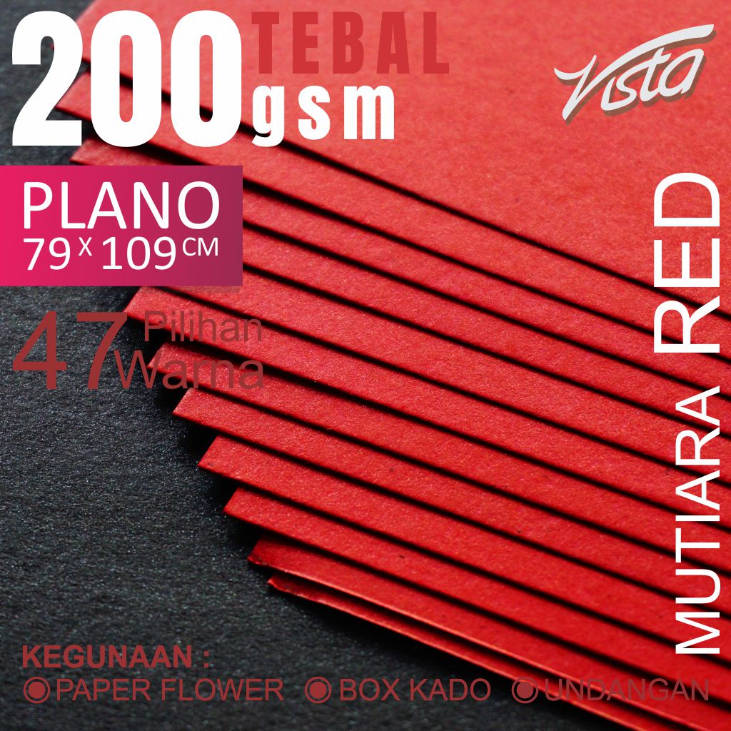 Jual Kertas MUTIARA RED undangan backdrop paper flower bunga lora flamingo kerajinan | Shopee ...