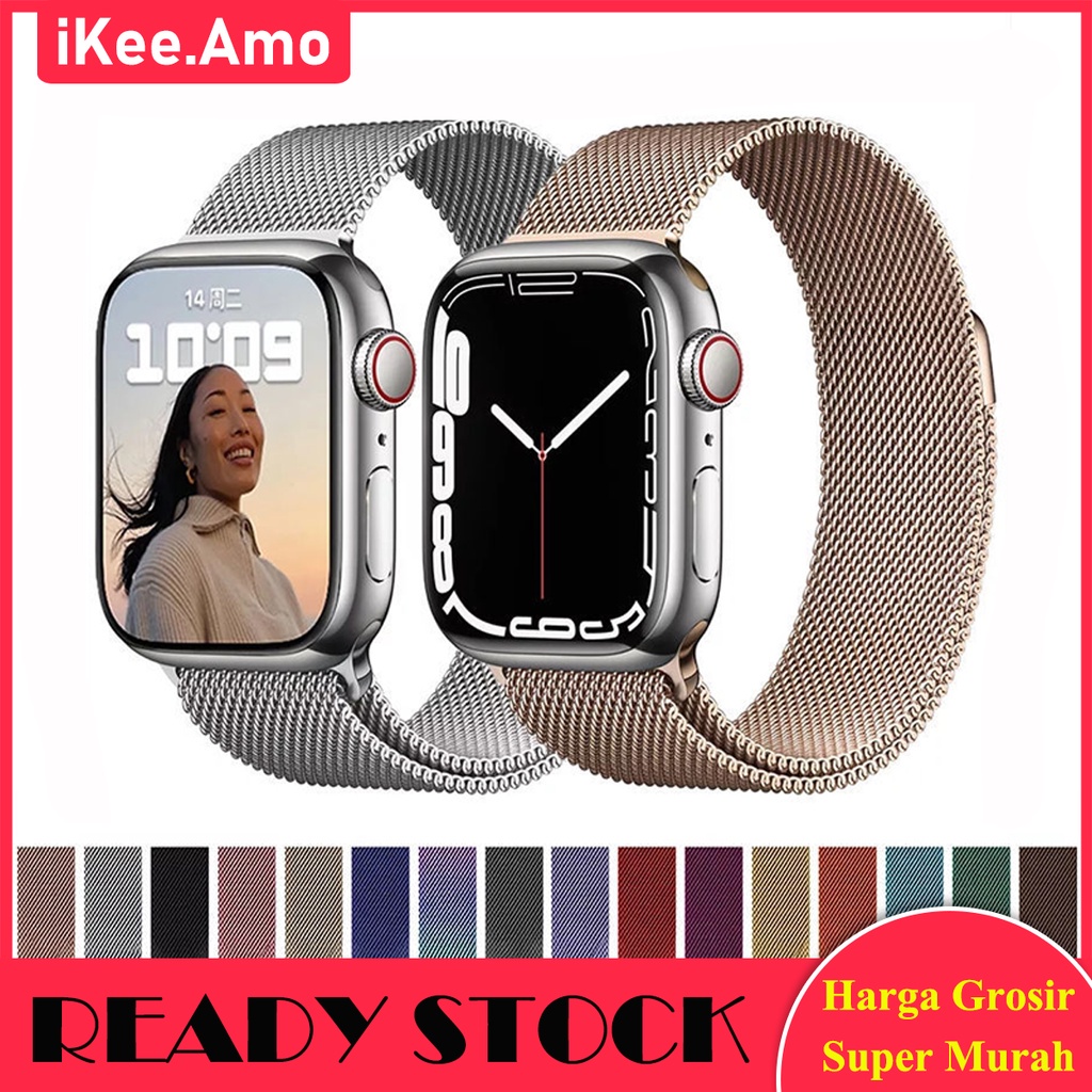 Jual Stainless Steel Strap for Apple Watch Series 11 10 9 8 7 6 SE 5 4 ...