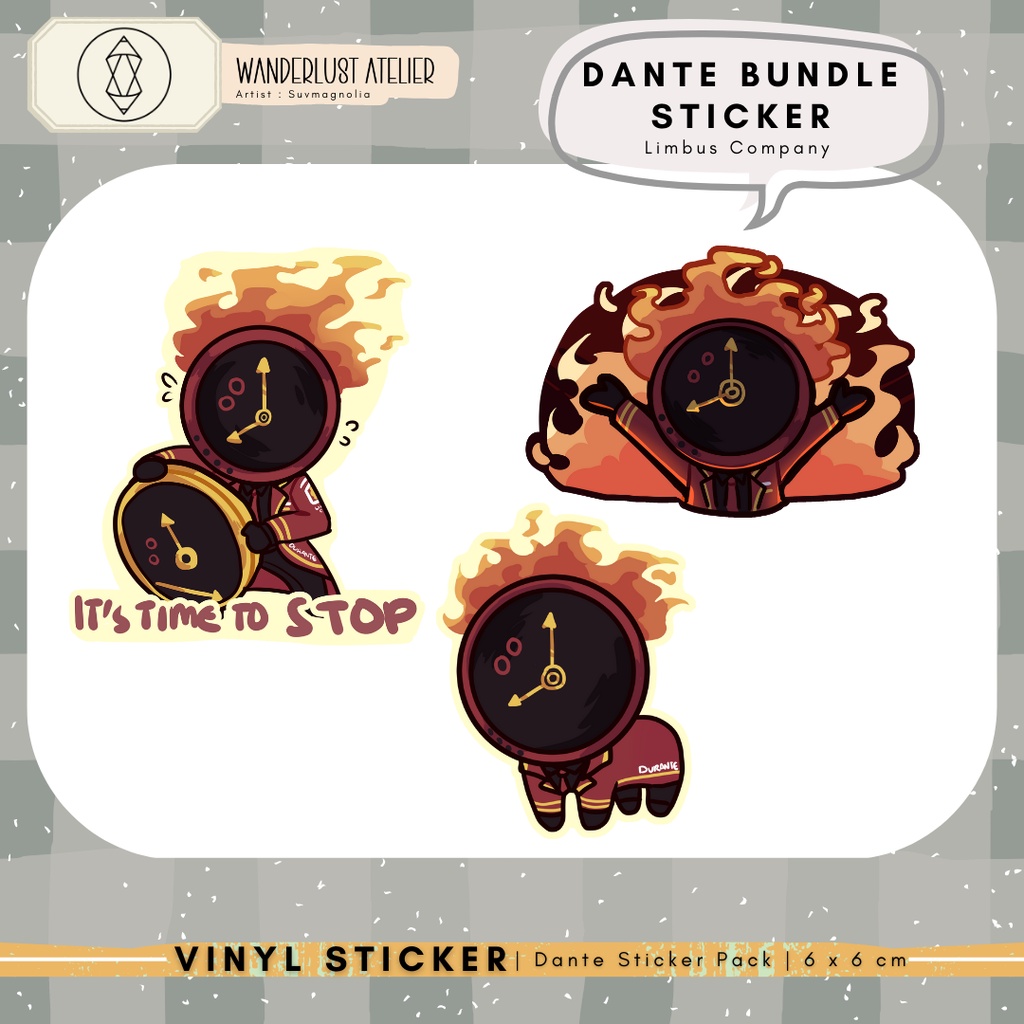Jual Dante Bundle Sticker | Limbus Company | Vinyl Finishing | Shopee ...
