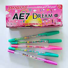Jual (1 PCS) BALLPOINT AE7 DREAM STANDARD PULPEN / BOLPOIN / PULPEN AE7 ...