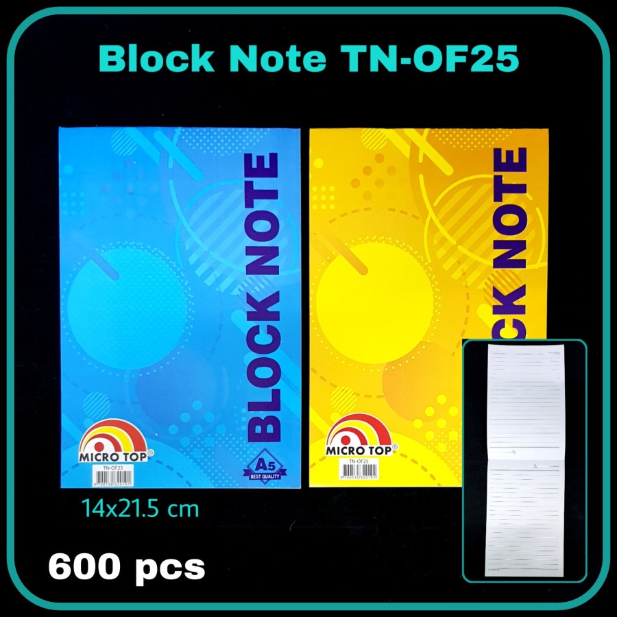 Jual Block Note MICROTOP TN-OF25 / Memo / Bloc Note / Buku Memo ...