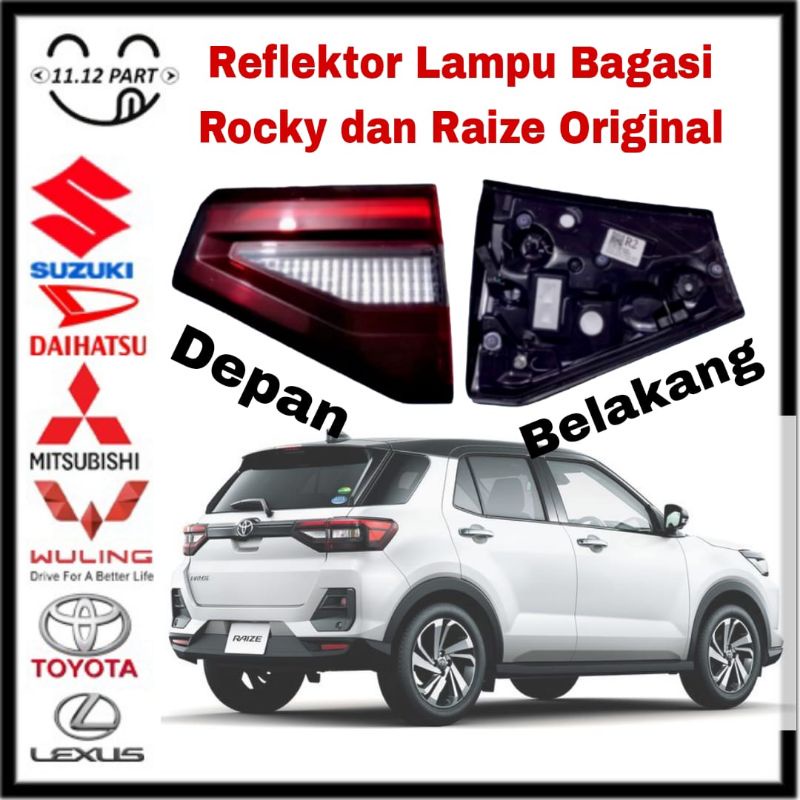 Jual Reflektor Lampu Bagasi Lampu pintu Belakang Mobil Toyota Raize ...