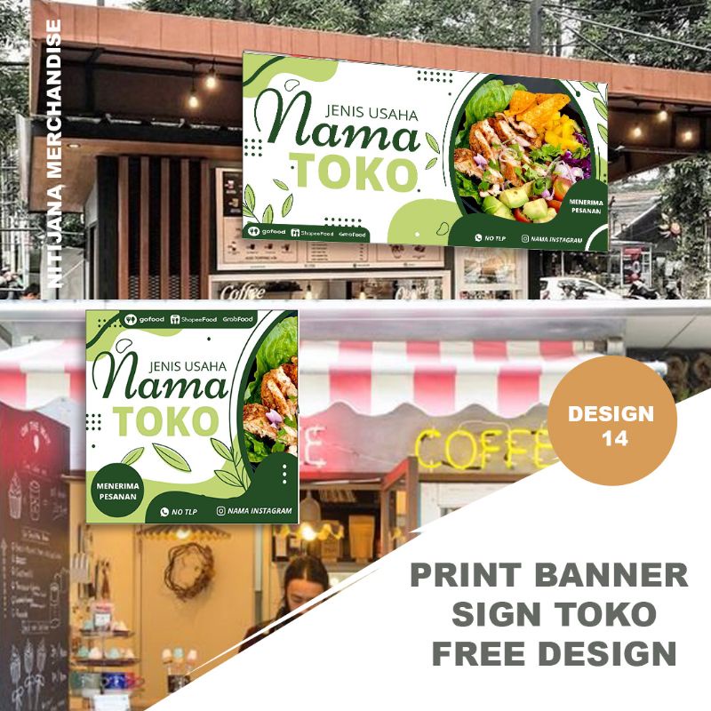 Jual DESIGN PLUS CETAK BANNER/SPANDUK NAMA TOKO BISA CUSTOM UKURAN ...