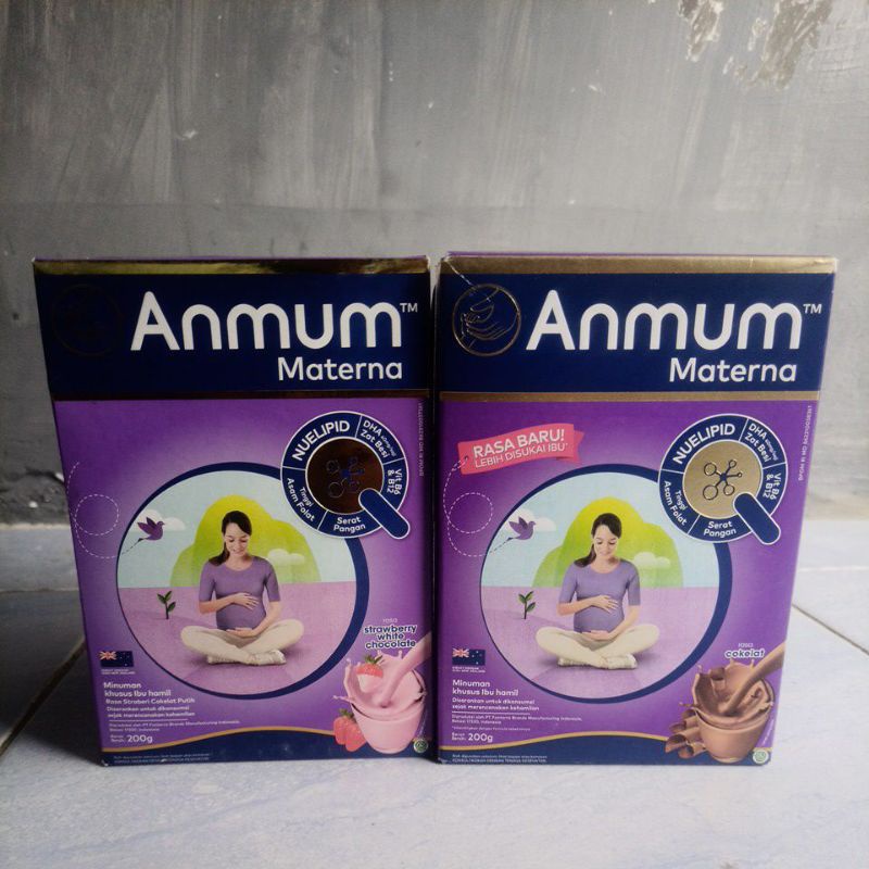 Jual Anmum materna coklat strawberry vanilla 200g/400g (exp.september ...