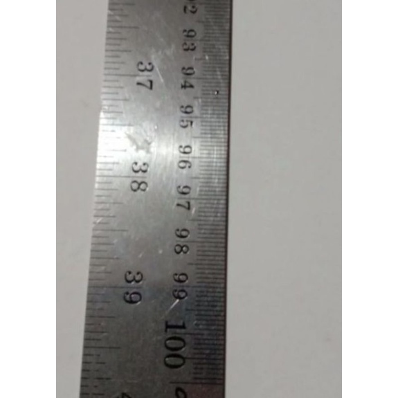 Jual penggaris stainless steel 100 cm ruler 1 meter | Shopee Indonesia