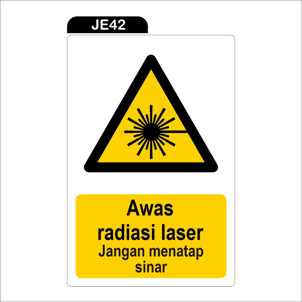Jual RAMBU RADIASI LASER (STICKER ONLY) | Shopee Indonesia
