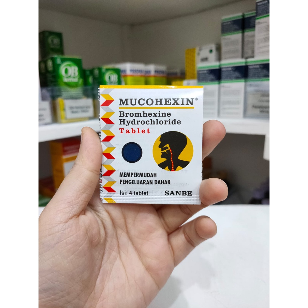 Jual Mucohexin Strip Isi 4 Tablet Obat Original | Shopee Indonesia