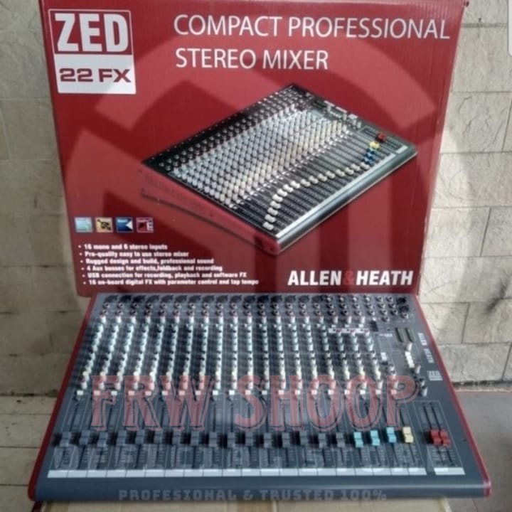 Jual audio Mixer Allen & Heath ZED 22FX/ZED22FX ( 22 Channel ) | Shopee ...