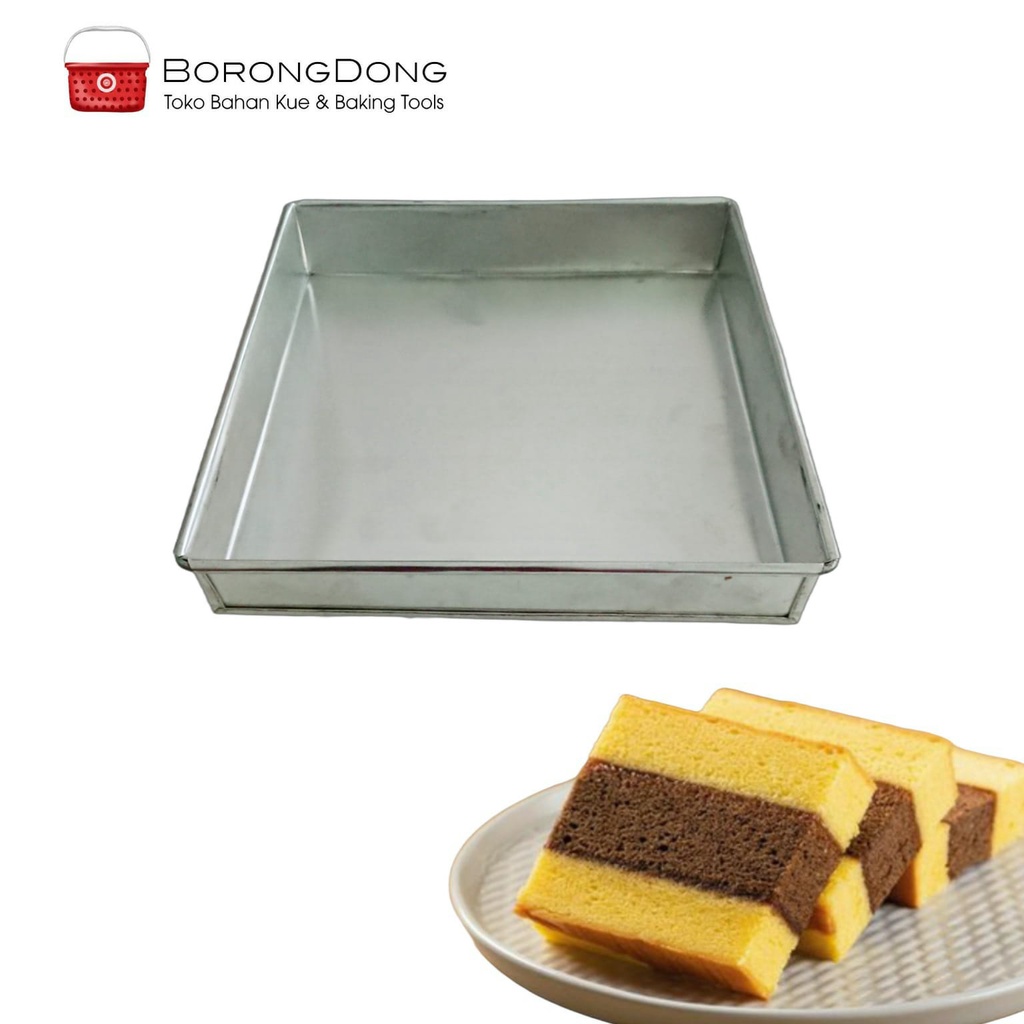 Jual Loyang Kue Persegi Tinggi 4 cm / Loyang Bolu Gulung | Shopee Indonesia