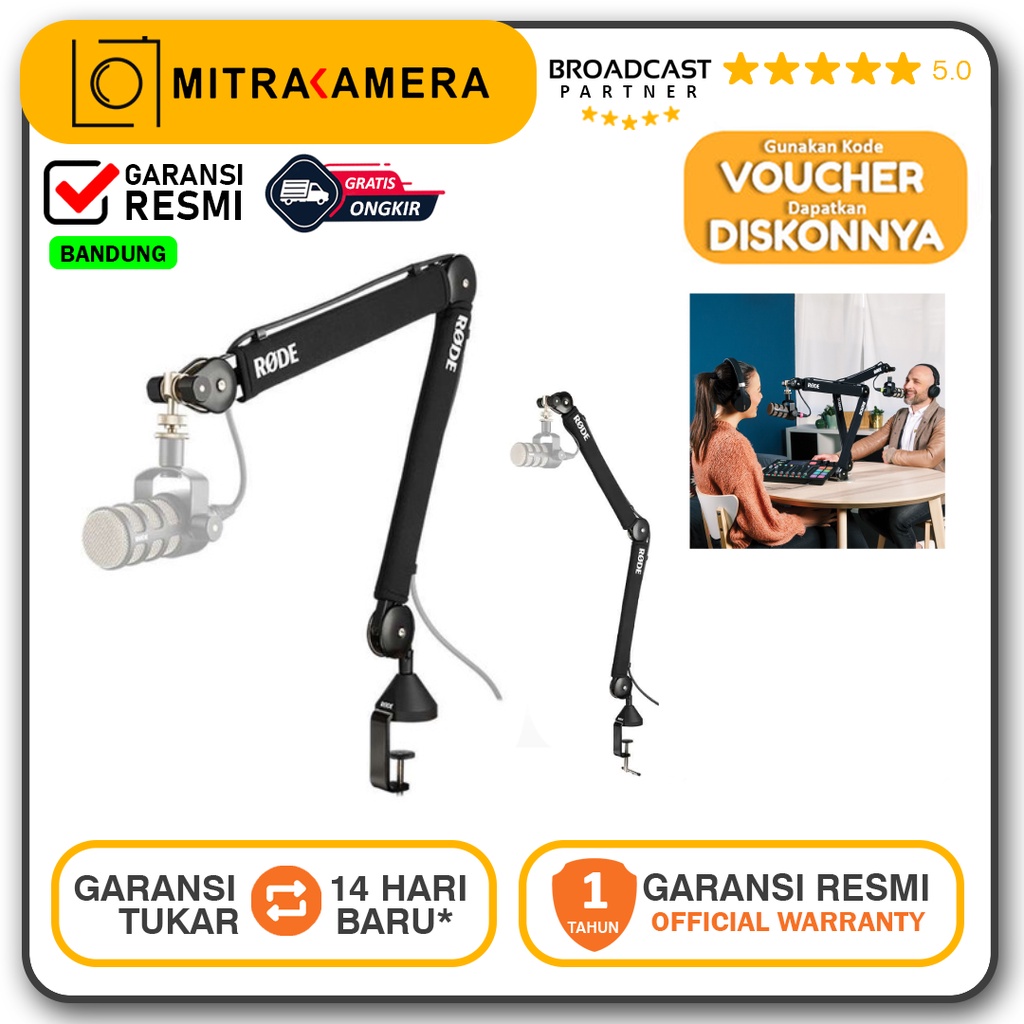 Jual Rode PSA1+ Professional Studio Boom Arm Stand Microphone Resmi ...