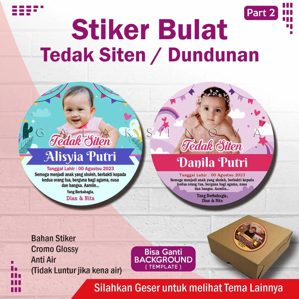 Jual Stiker Besar 8cm 9cm 10cm | Stiker Dundunan - Stiker Tedan Siten ...