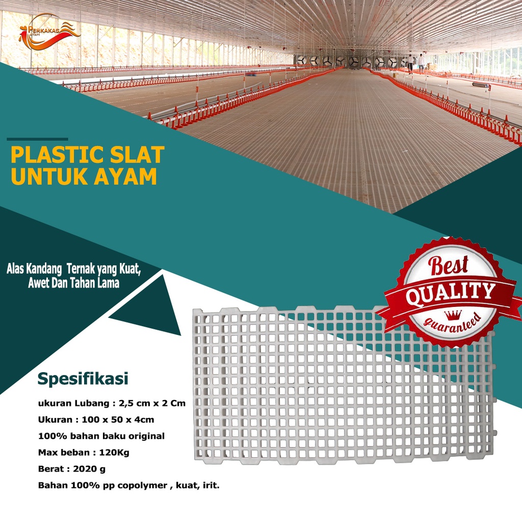 Jual Slat Plastik Alas Kandang Ayam Ukuran 100 x 50 cm Warna Putih | Shopee Indonesia