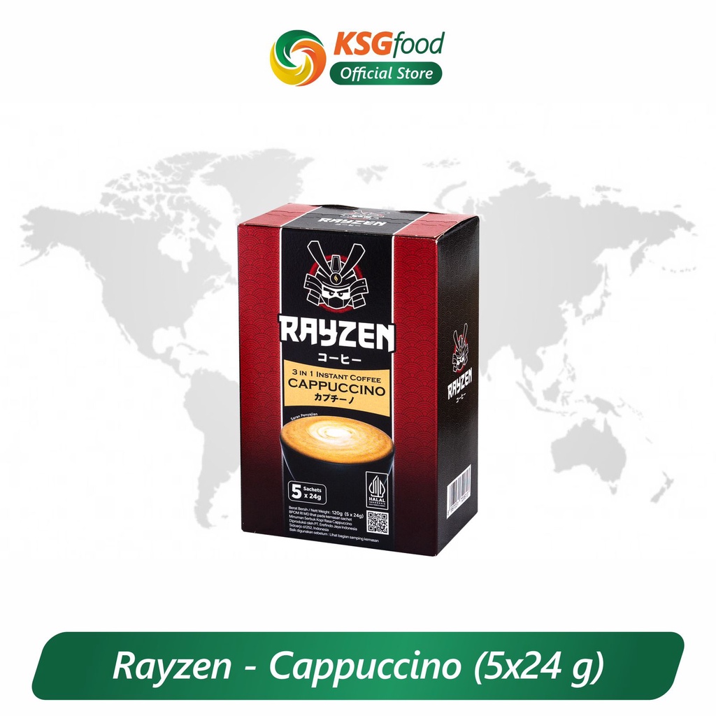 Jual RAYZEN CAPPUCCINO COFFEE 5x24gr | Shopee Indonesia