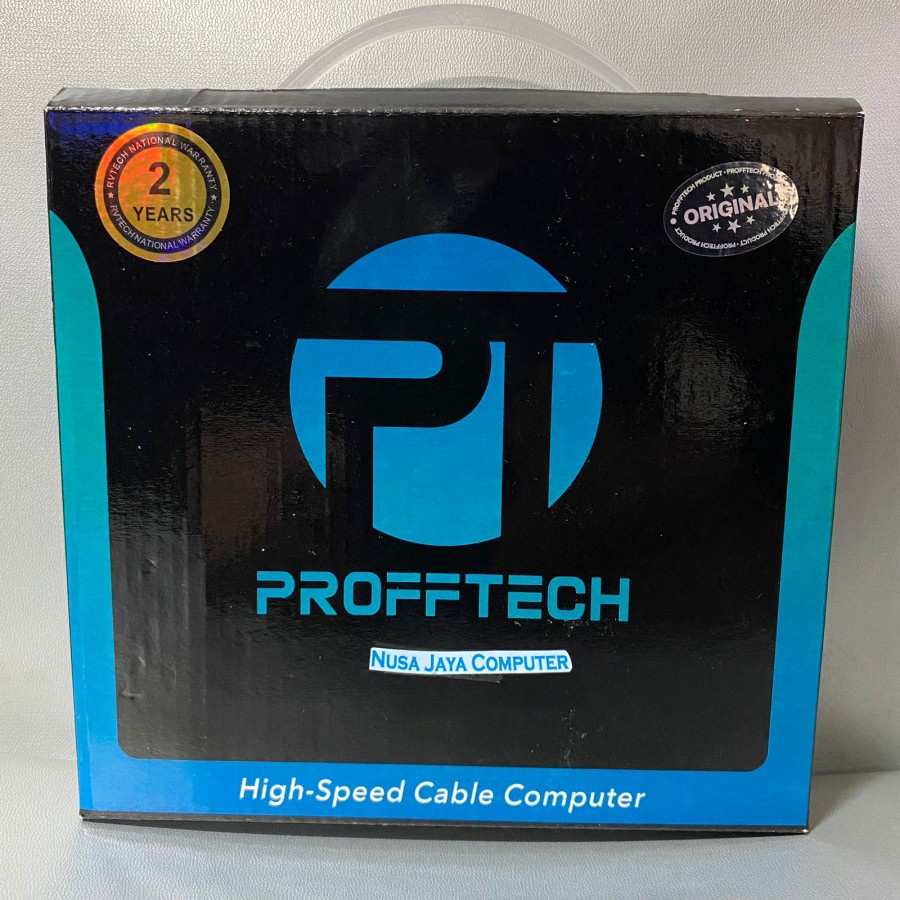 Jual Kabel Power CPU Monitor 2 Meter ProffTech Kabel UPS Male Female 3 ...