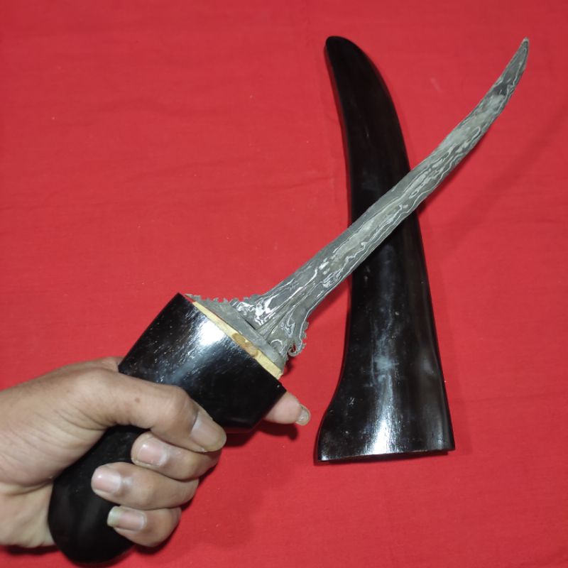 Jual Keris Patrem Bali Pamor Kulit Semongko Warangka Model Zambia Warna ...