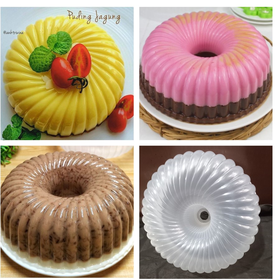 Jual Loyang Puding Twist Besar Cetakan Agar Plastik Tebal | Shopee ...