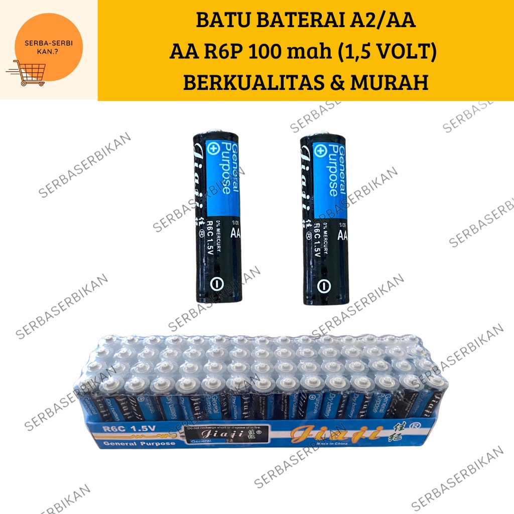 Jual BATU BATERAI PENONSING AA/A2 BESAR 100 mah 1,5 volt 1 pcs | Shopee ...